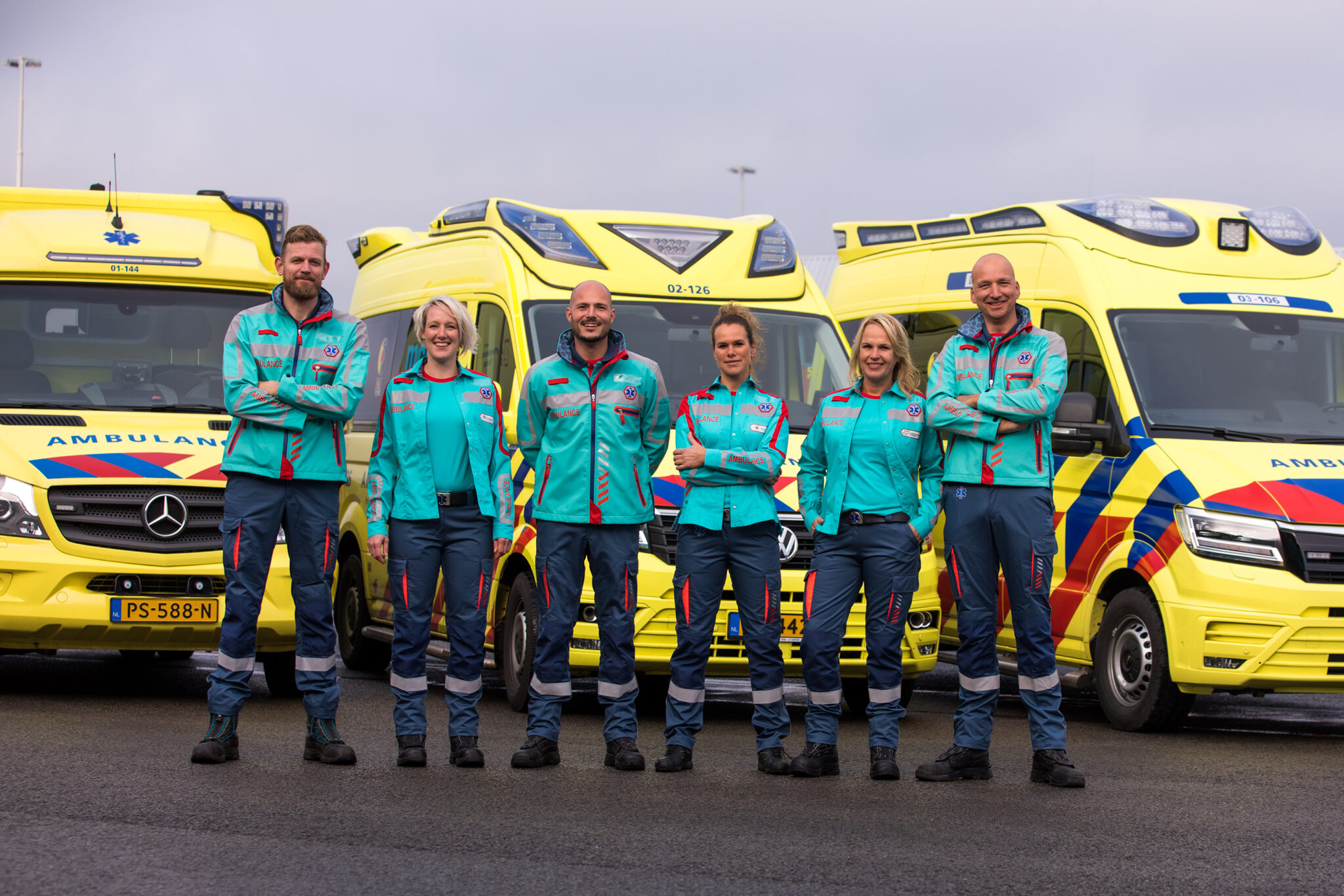 ‘Zo vertegenwoordigen wij de ambulancezorg in Noord-Nederland’.